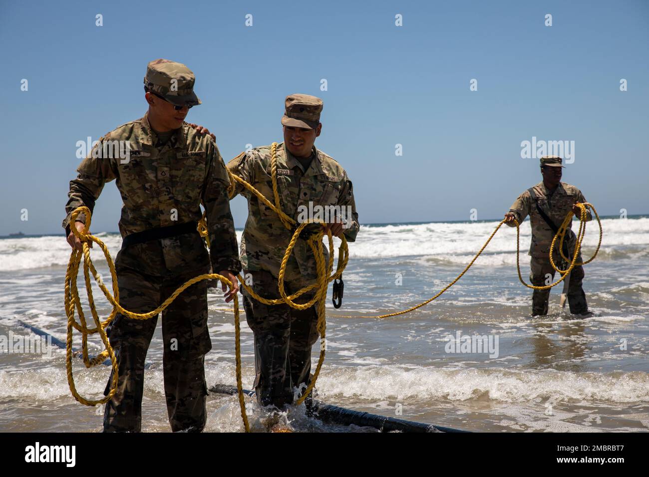 U.S. Army Reserve Pfc. An Chen, a water treatment specialist and Los ...