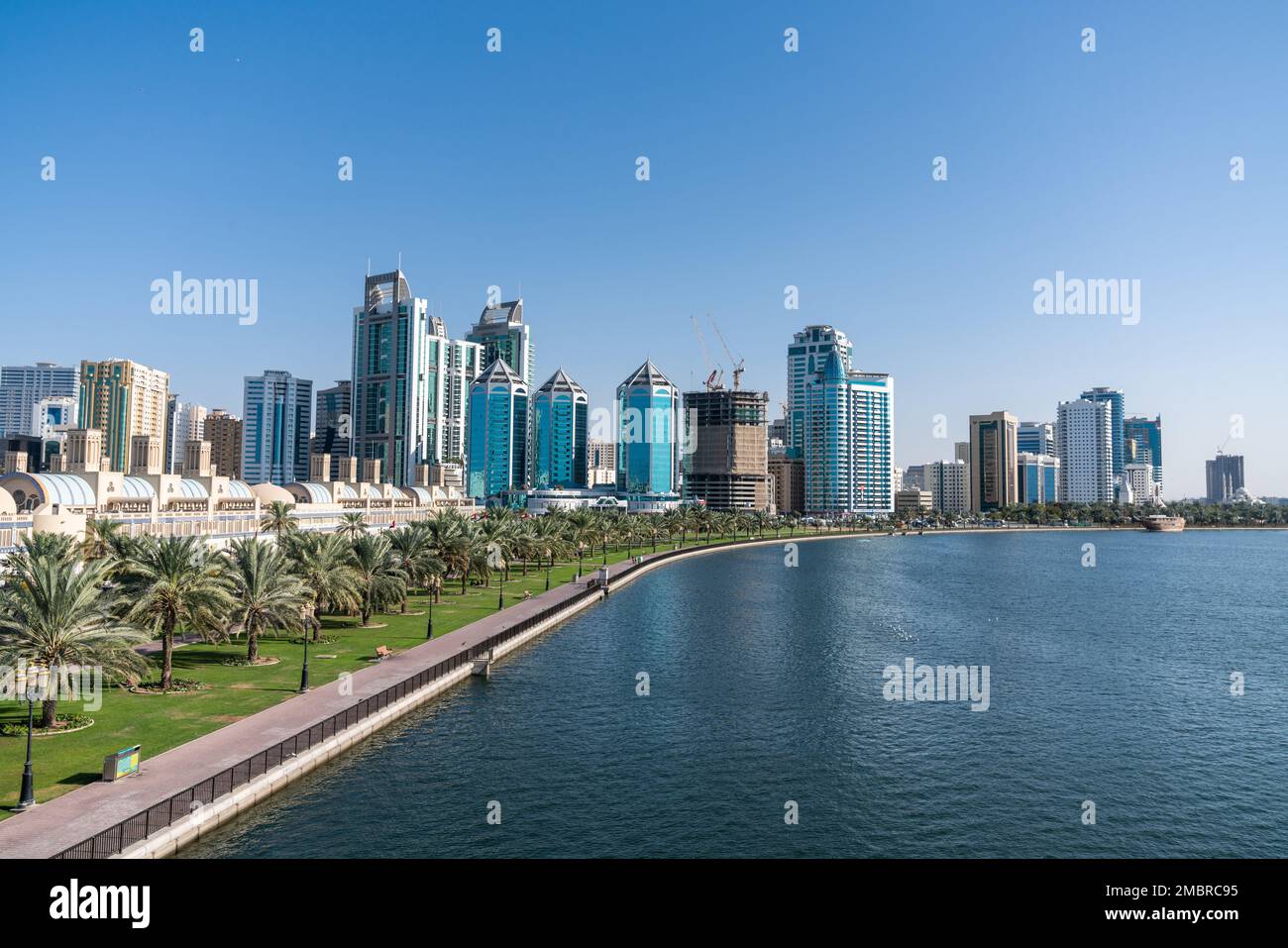 The uae sharjah coastal landscape Stock Photo - Alamy