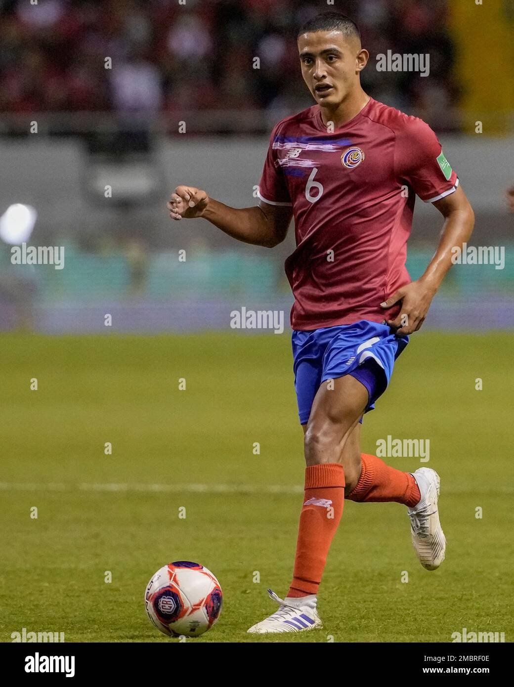 Costa Rica's Daniel Chacon dribbles the ball during a qualifying soccer ...