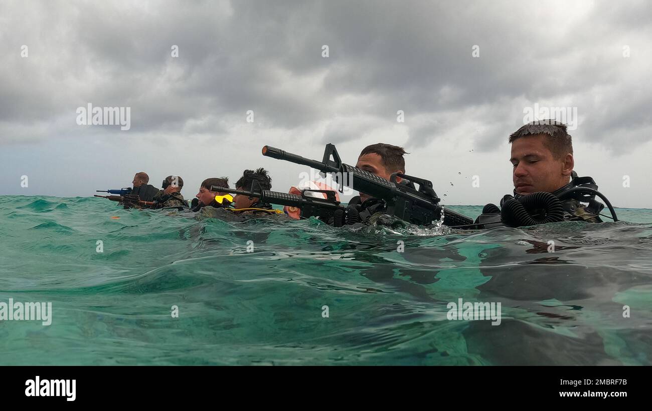 U.S. Marines with 2d Reconnaissance Battalion, 2d Marine Division ...