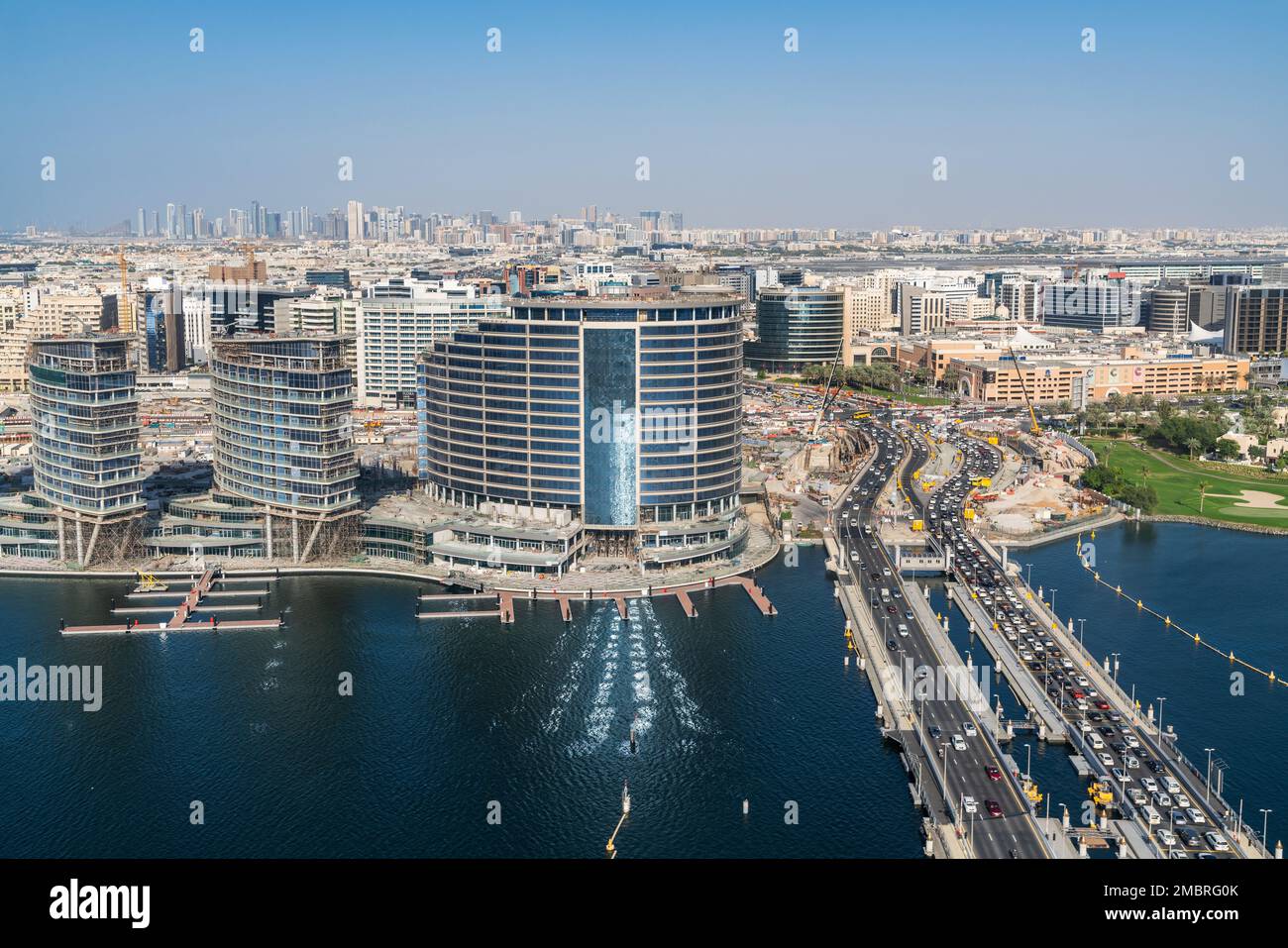 Have a bird's eye view of dubai city view Stock Photo - Alamy