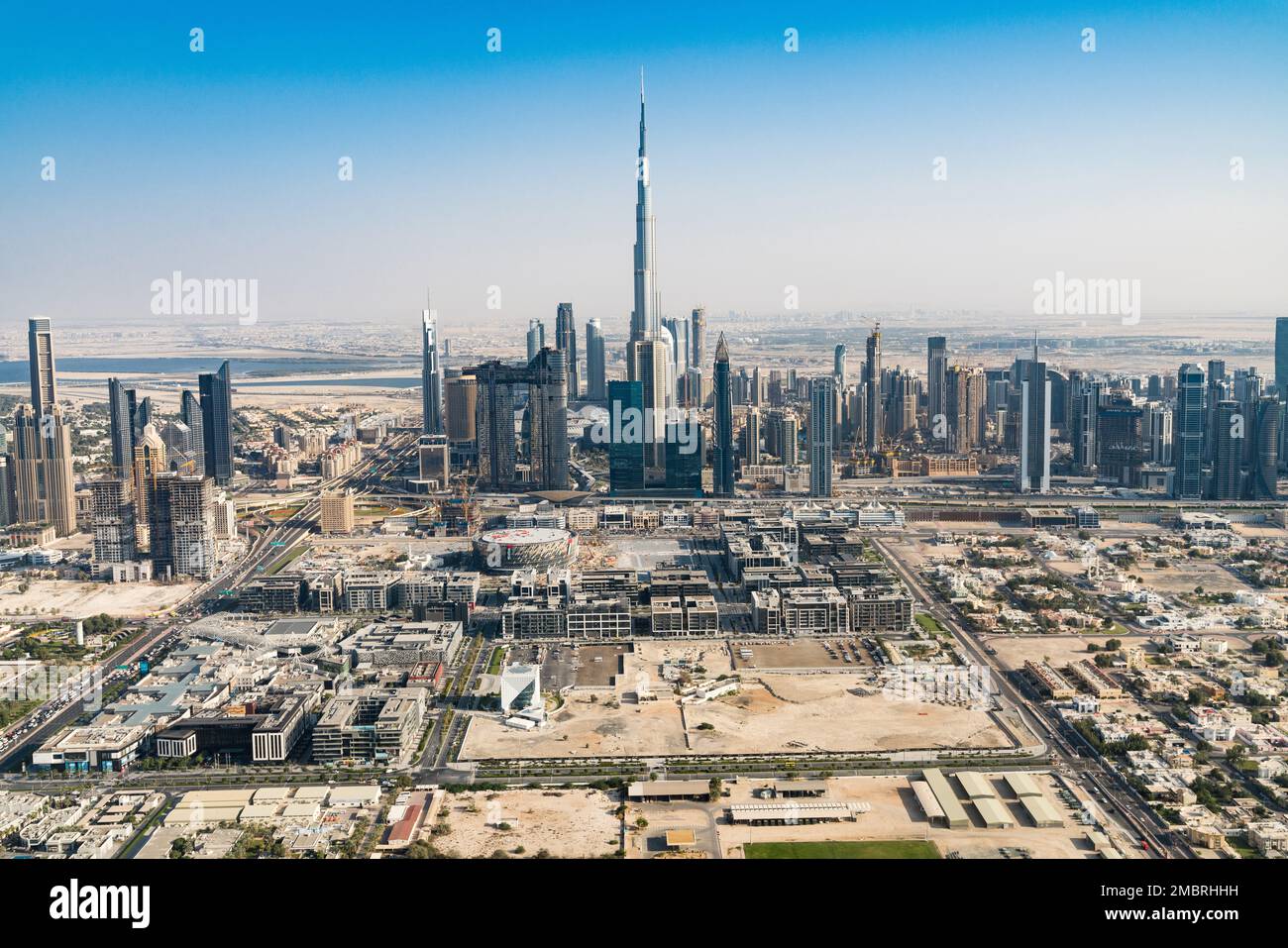 Have a bird's eye view of dubai city view Stock Photo - Alamy