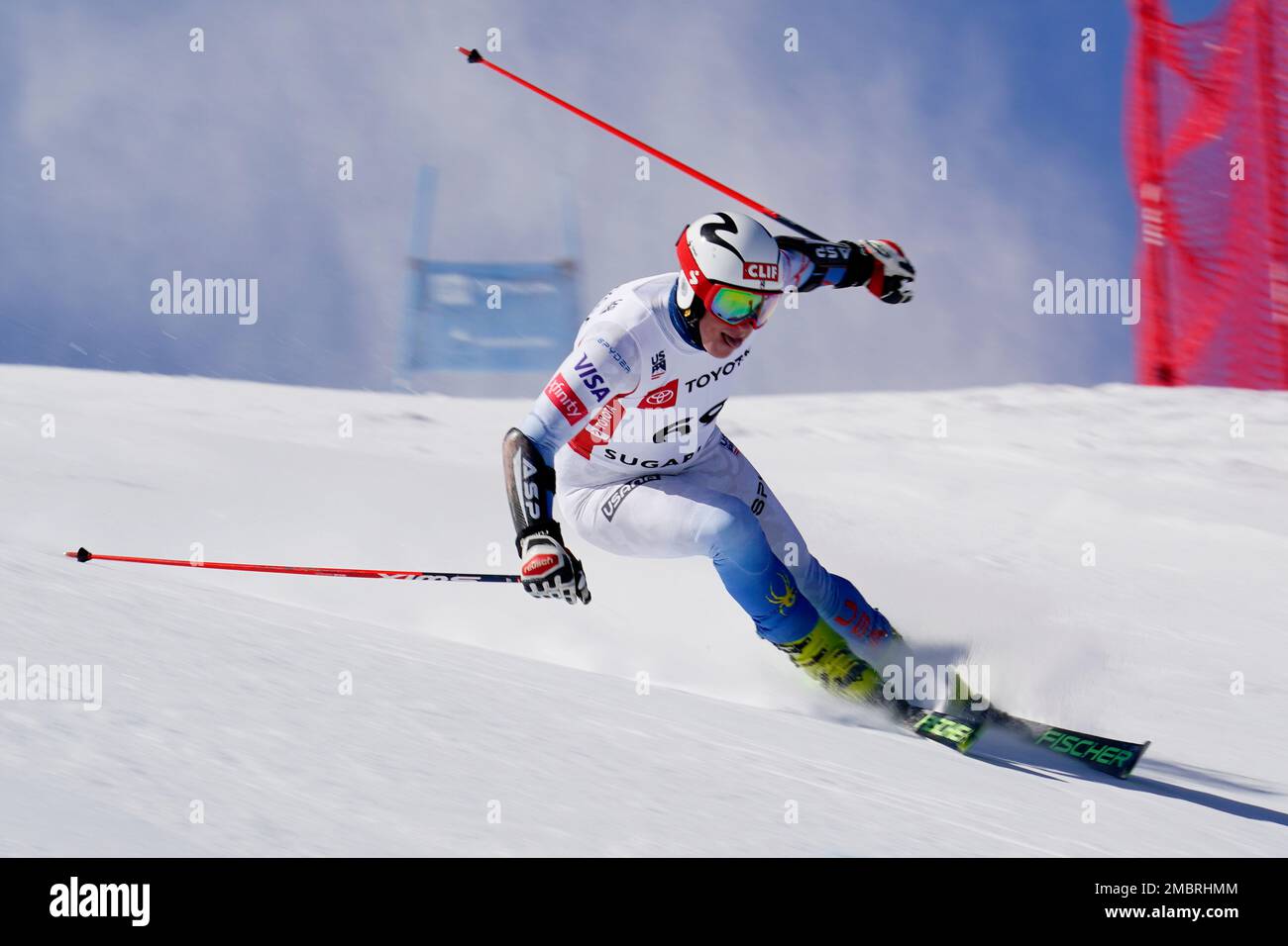 United States' Sam Morse competes in the giant slalom race at the U.S ...