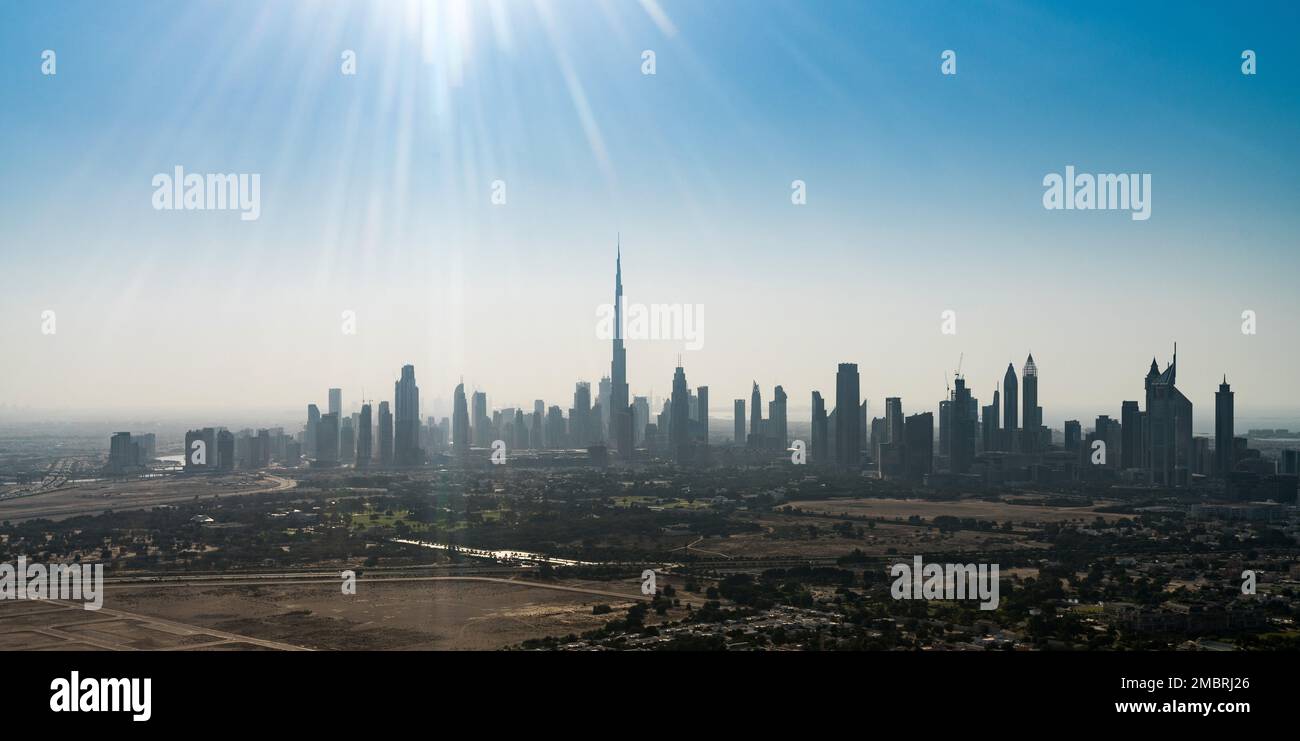 Have a bird's eye view of dubai city view Stock Photo - Alamy