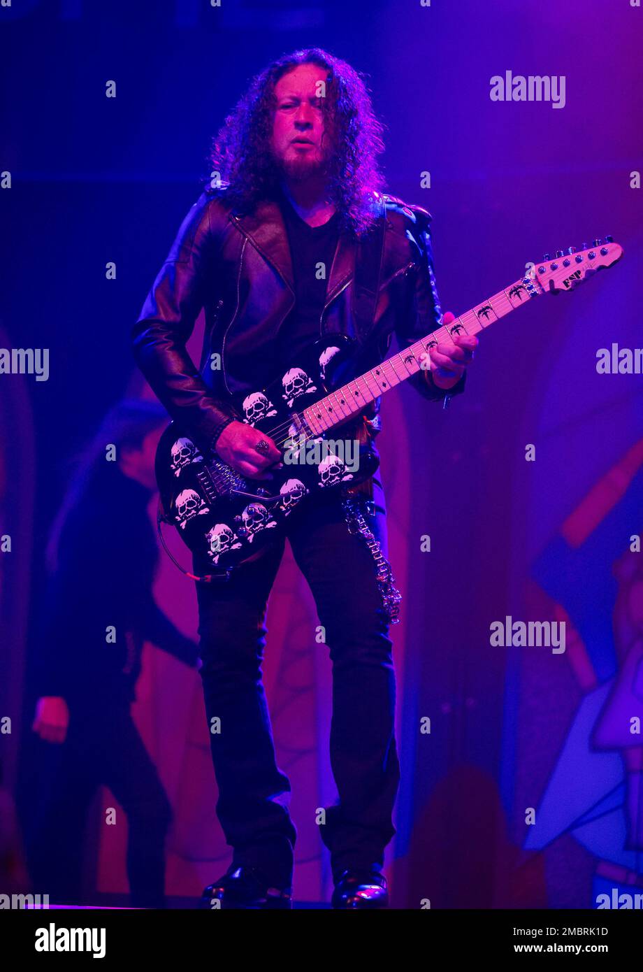 Michael Wilton of the band Queensrÿche performs in concert as the ...