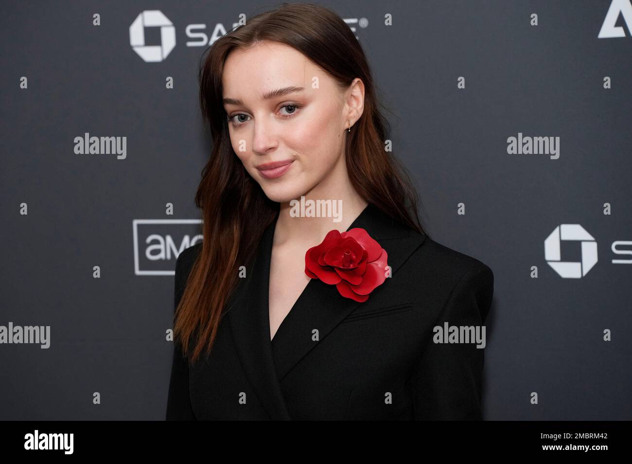 Phoebe Dynevor attends the premiere of "Fair Play" at the Library ...