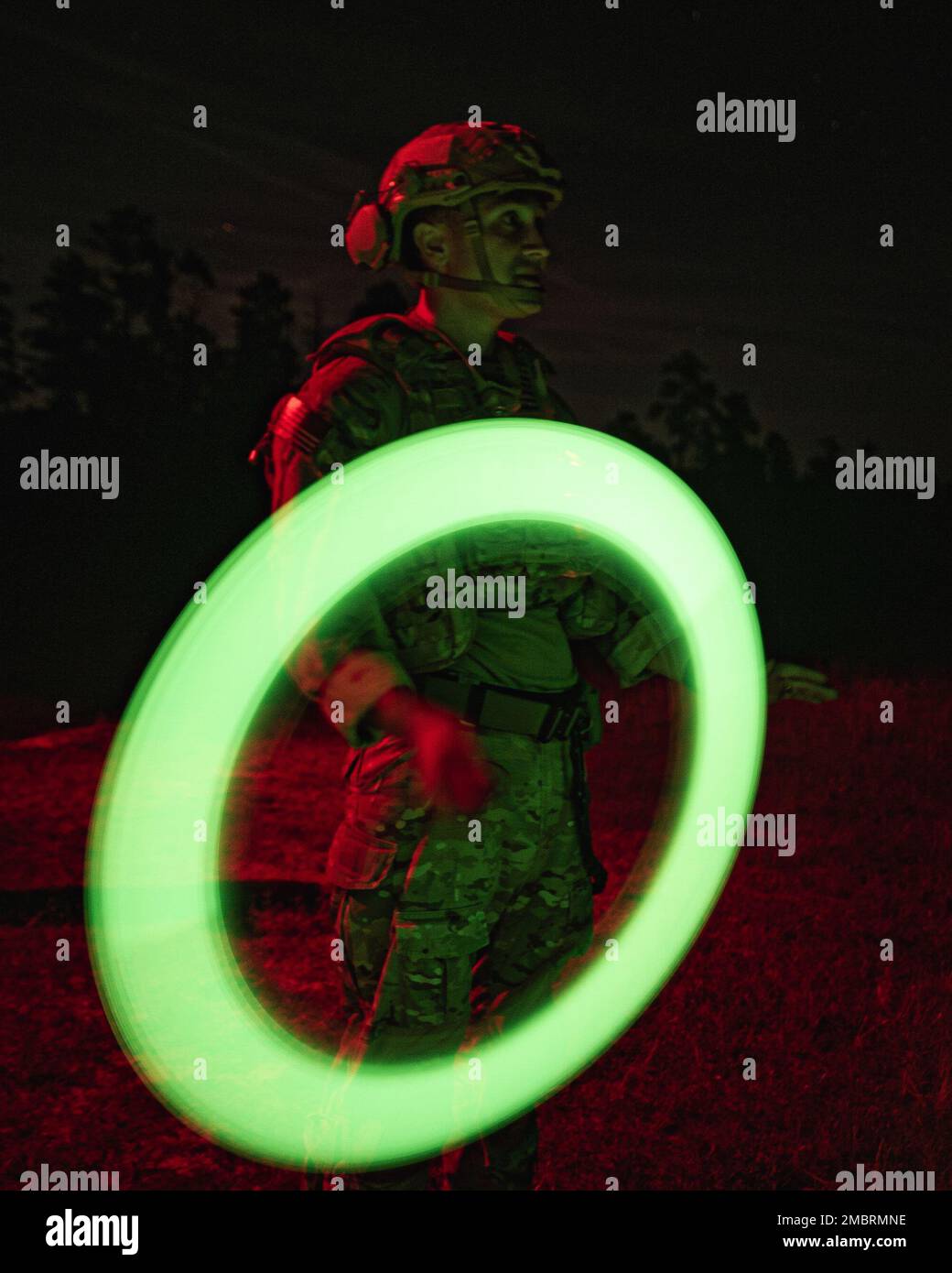 U.S. Army Sgt. 1st Class Edward French, assigned to 55th Signal Company ...