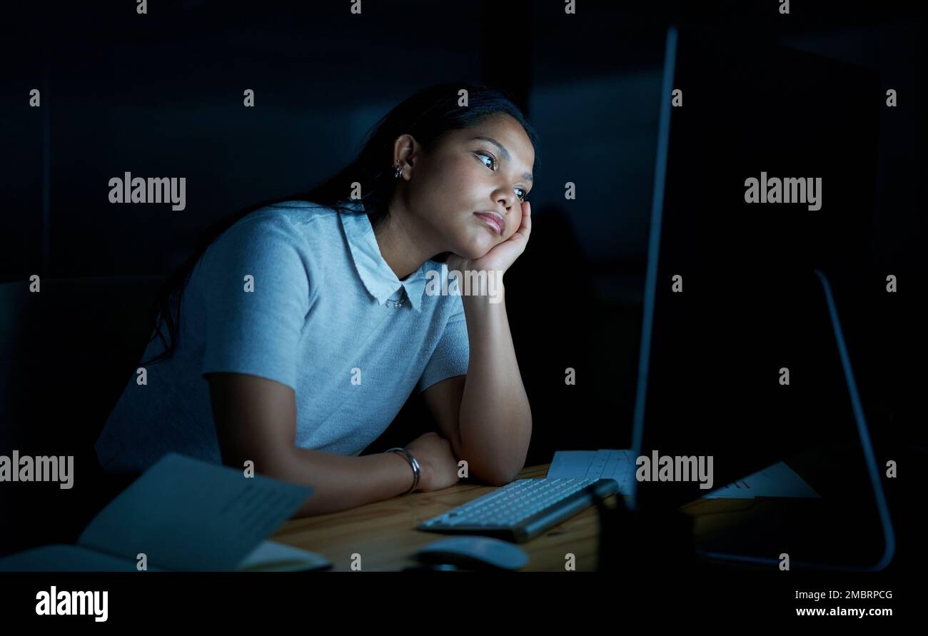 Delay tactics never made a deadline. a young businesswoman looking ...
