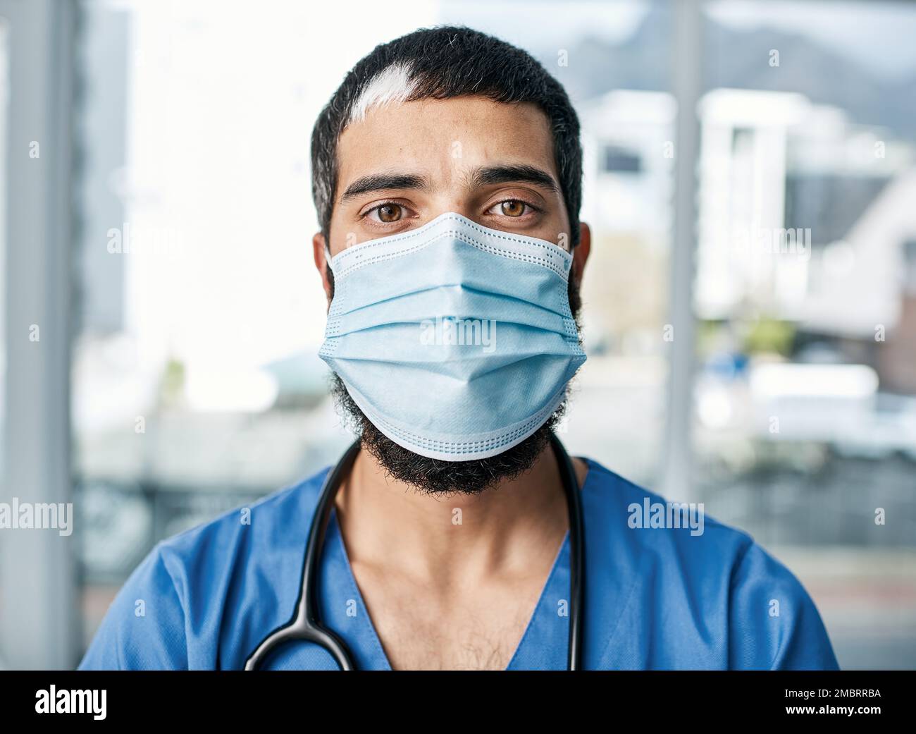 Ive seen it all from the frontline. Portrait of a medical practitioner ...