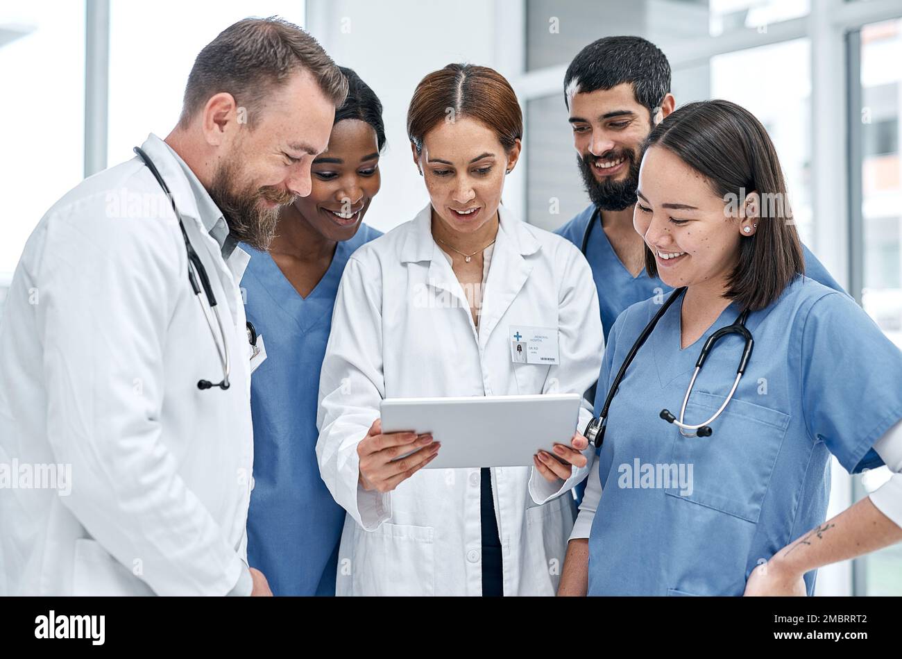 Working with shared access to patient data. a group of medical ...