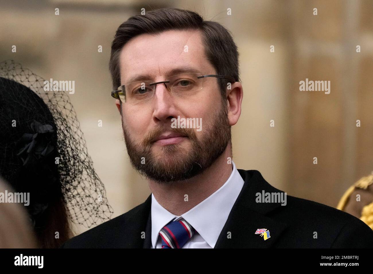 Britain's Cabinet Secretary Simon Case leaves after attending a Service ...