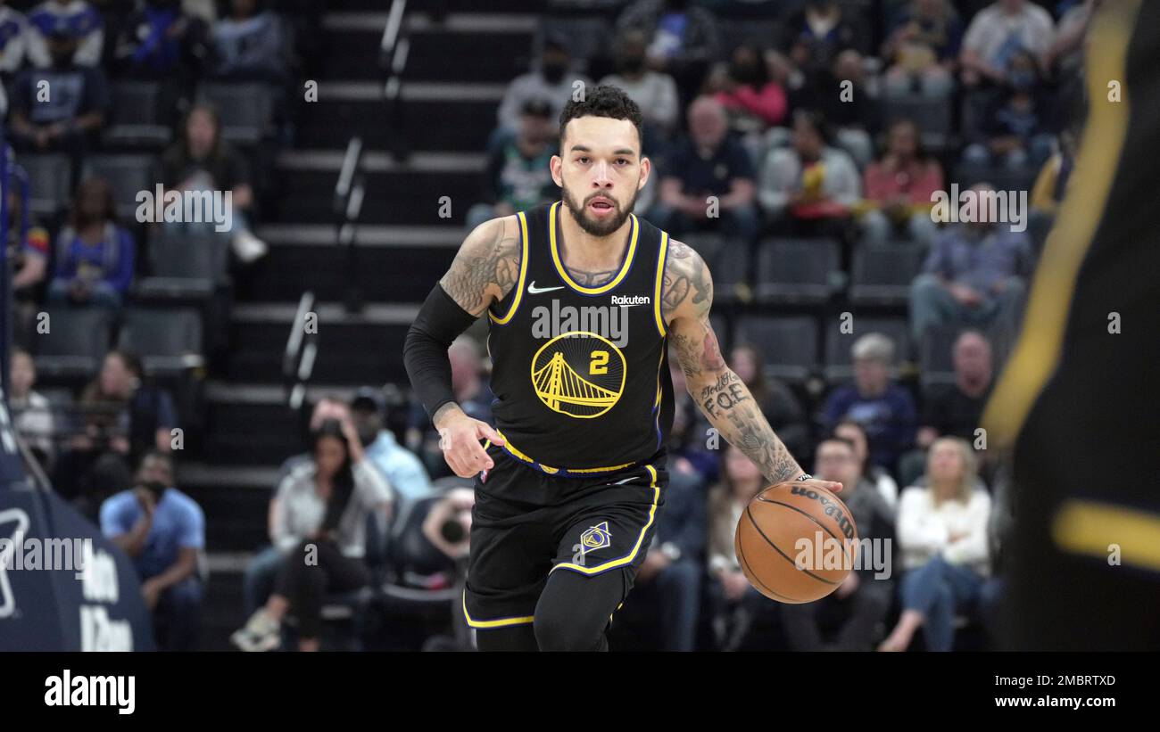 Golden State Warriors Chris Chiozza (2) plays against the Memphis ...