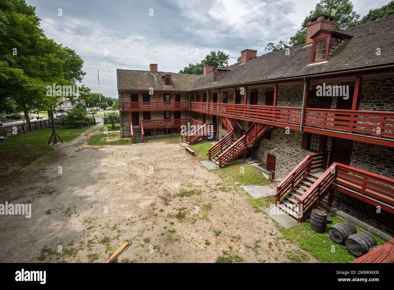 Exterior view of the Old Barracks Museum, located in Trenton, New ...