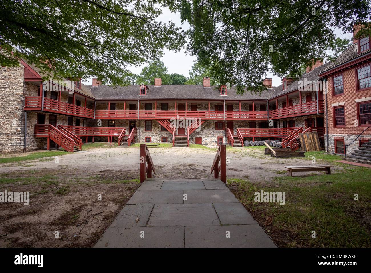 Exterior view of the Old Barracks Museum, located in Trenton, New ...