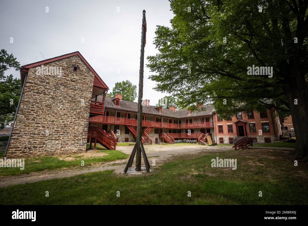 Exterior view of the Old Barracks Museum, located in Trenton, New ...
