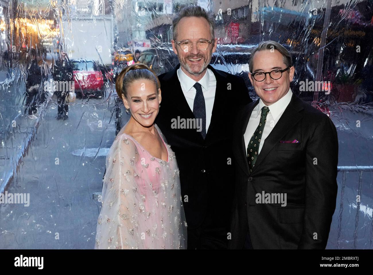Sarah Jessica Parker, left, John Benjamin Hickey and Matthew Broderick ...