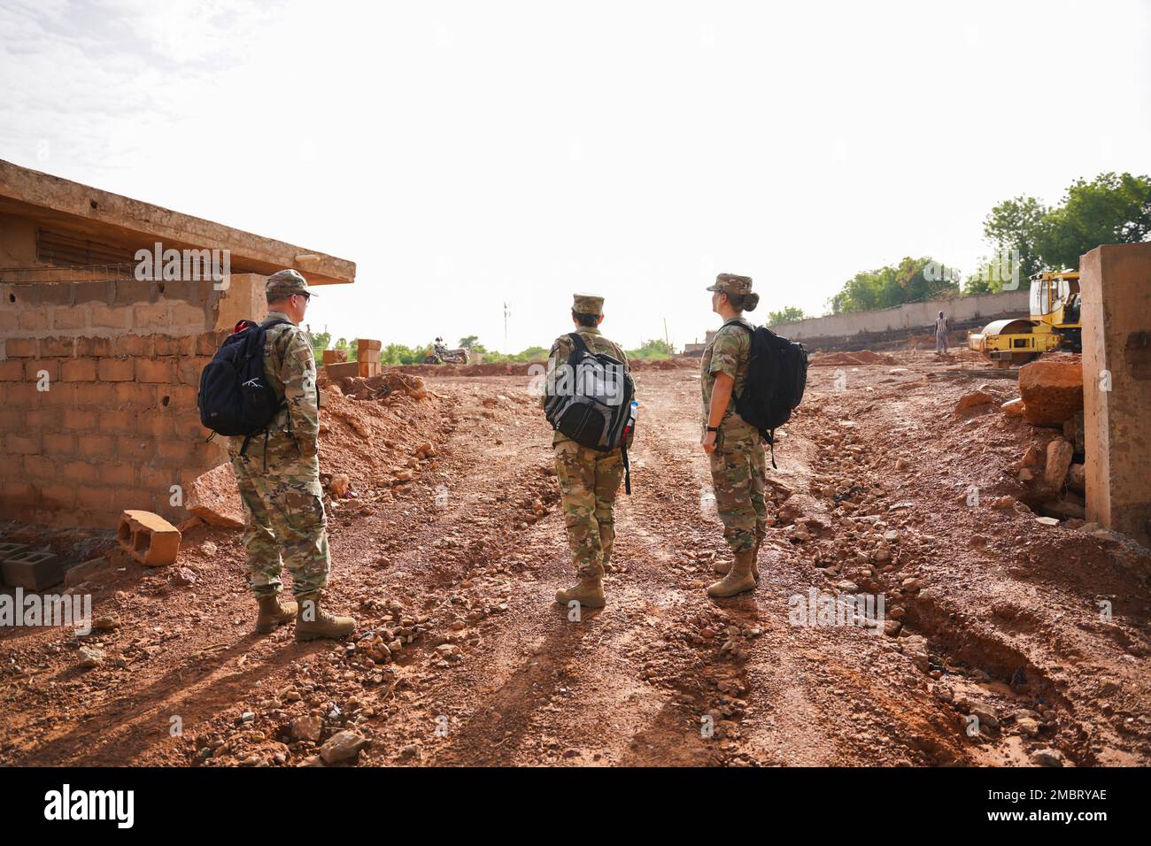Medical personnel from the Indiana Air National Guard observe continued ...