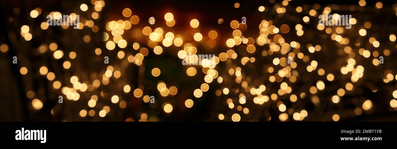 Festive background with natural and bright lights. Vintage Magic ...