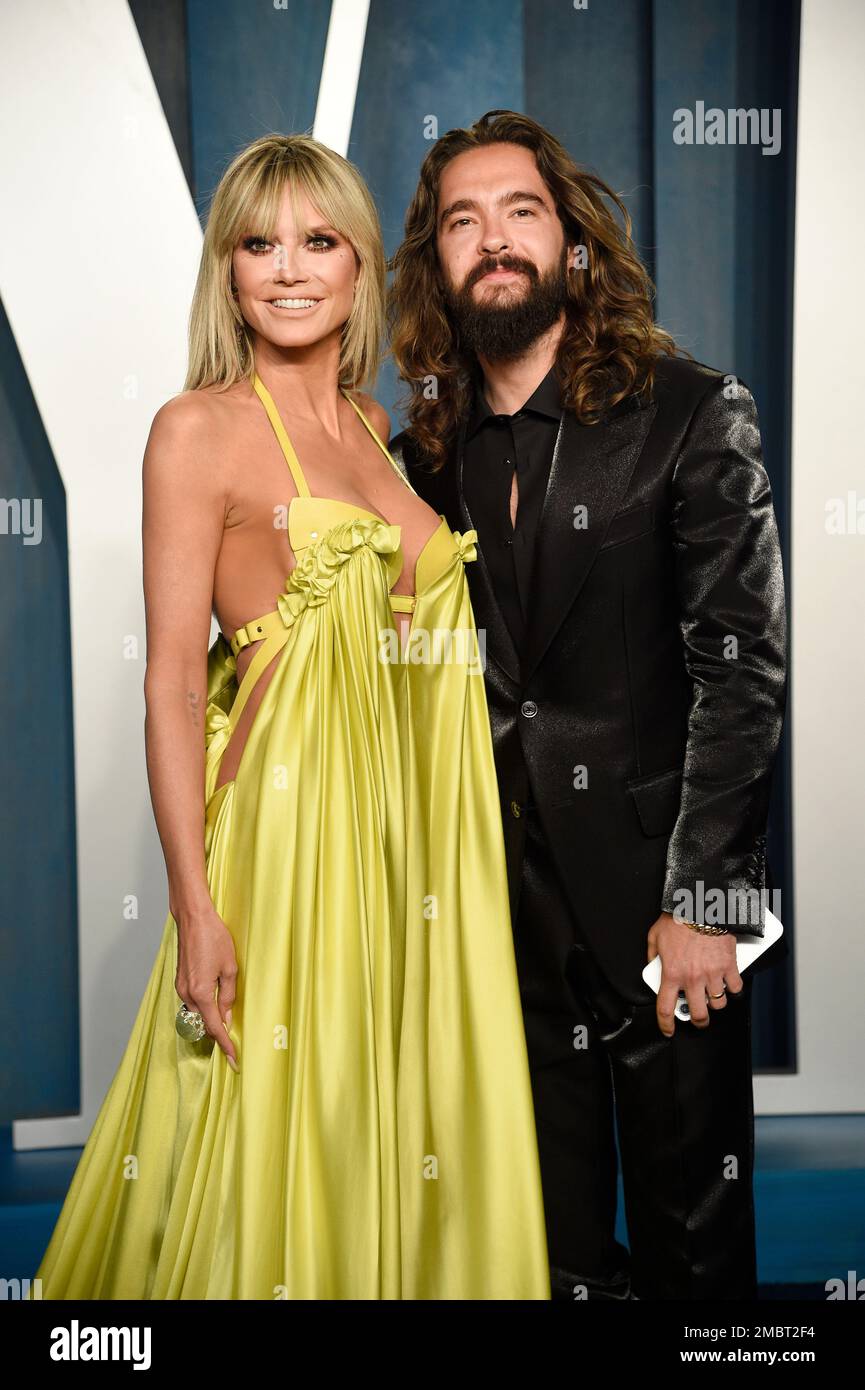 Heidi Klum, left, and Tom Kaulitz arrive at the Vanity Fair Oscar Party ...