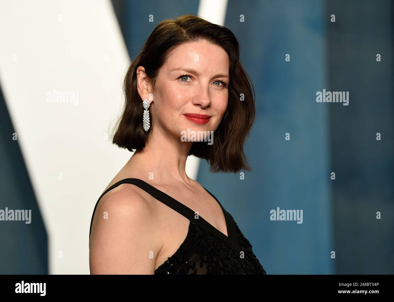 Caitriona Balfe arrives at the Vanity Fair Oscar Party on Sunday, March ...