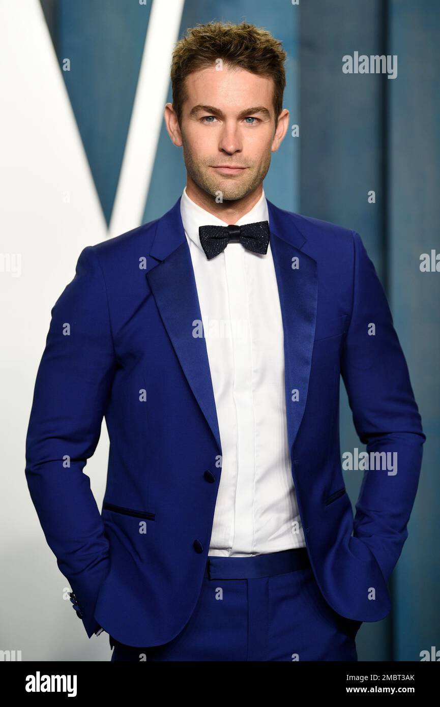 Chace Crawford arrives at the Vanity Fair Oscar Party on Sunday, March ...