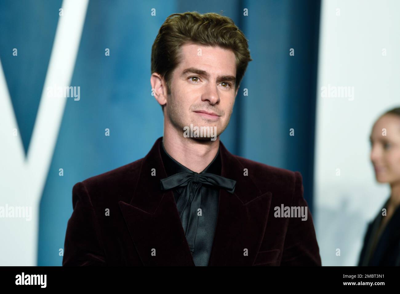 Andrew Garfield arrives at the Vanity Fair Oscar Party on Sunday, March ...