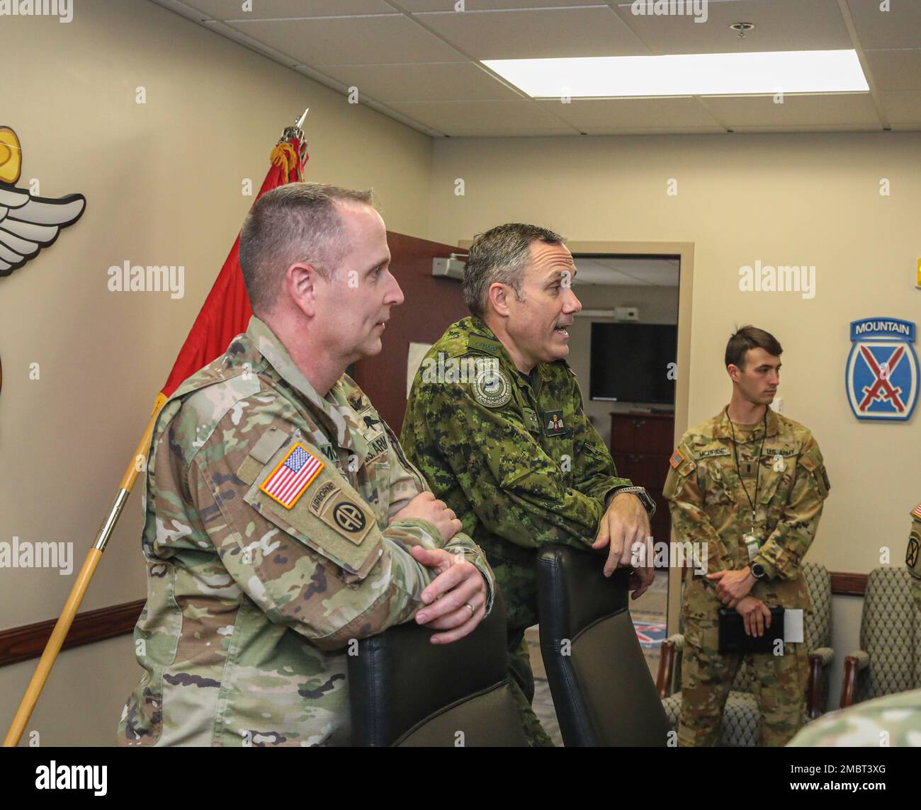 U.S. Army Col. Travis McIntosh, 10th CAB Commander, and Falcon Soldiers ...