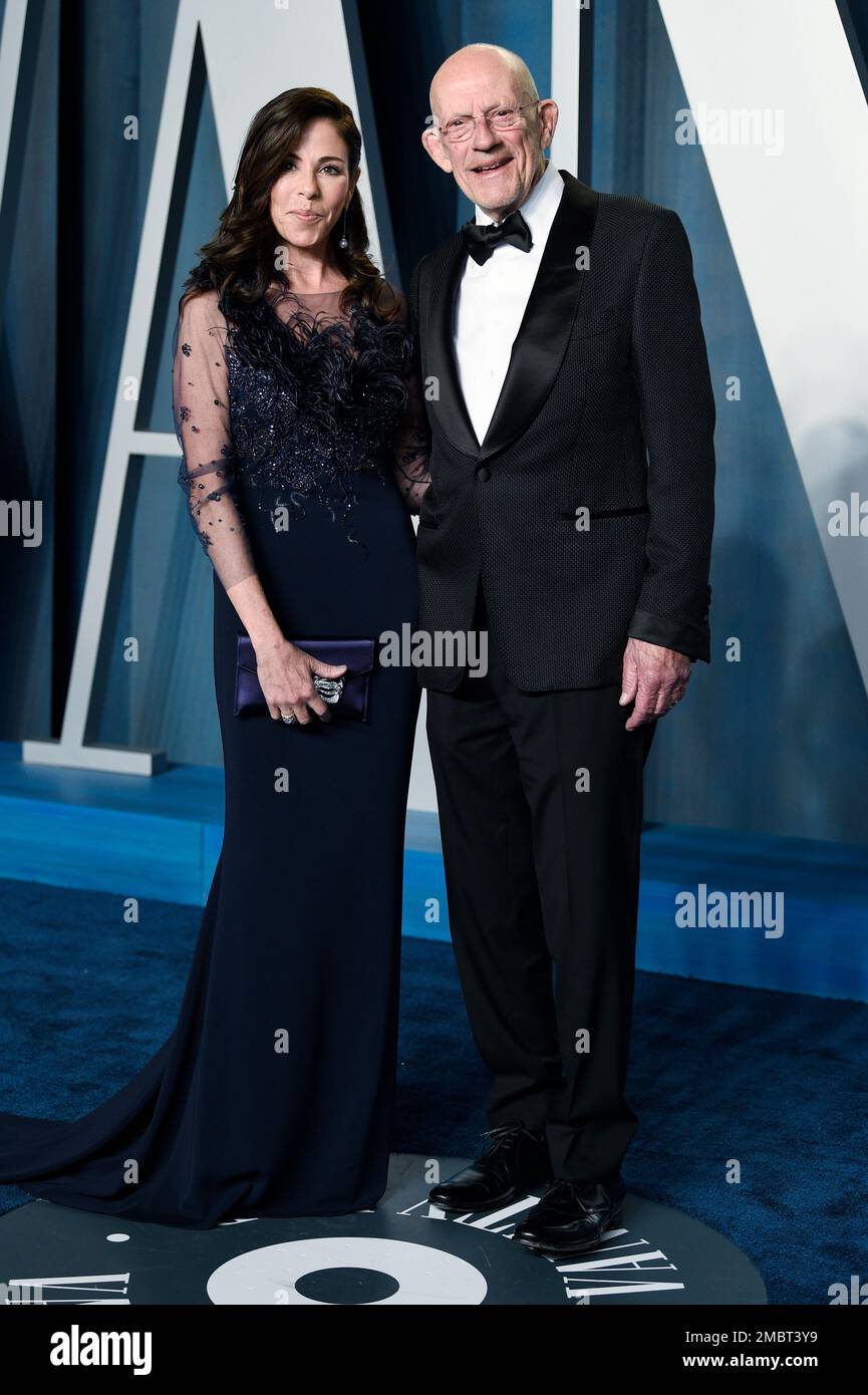 Lisa Lloyd, left, and Christopher Lloyd arrive at the Vanity Fair Oscar ...