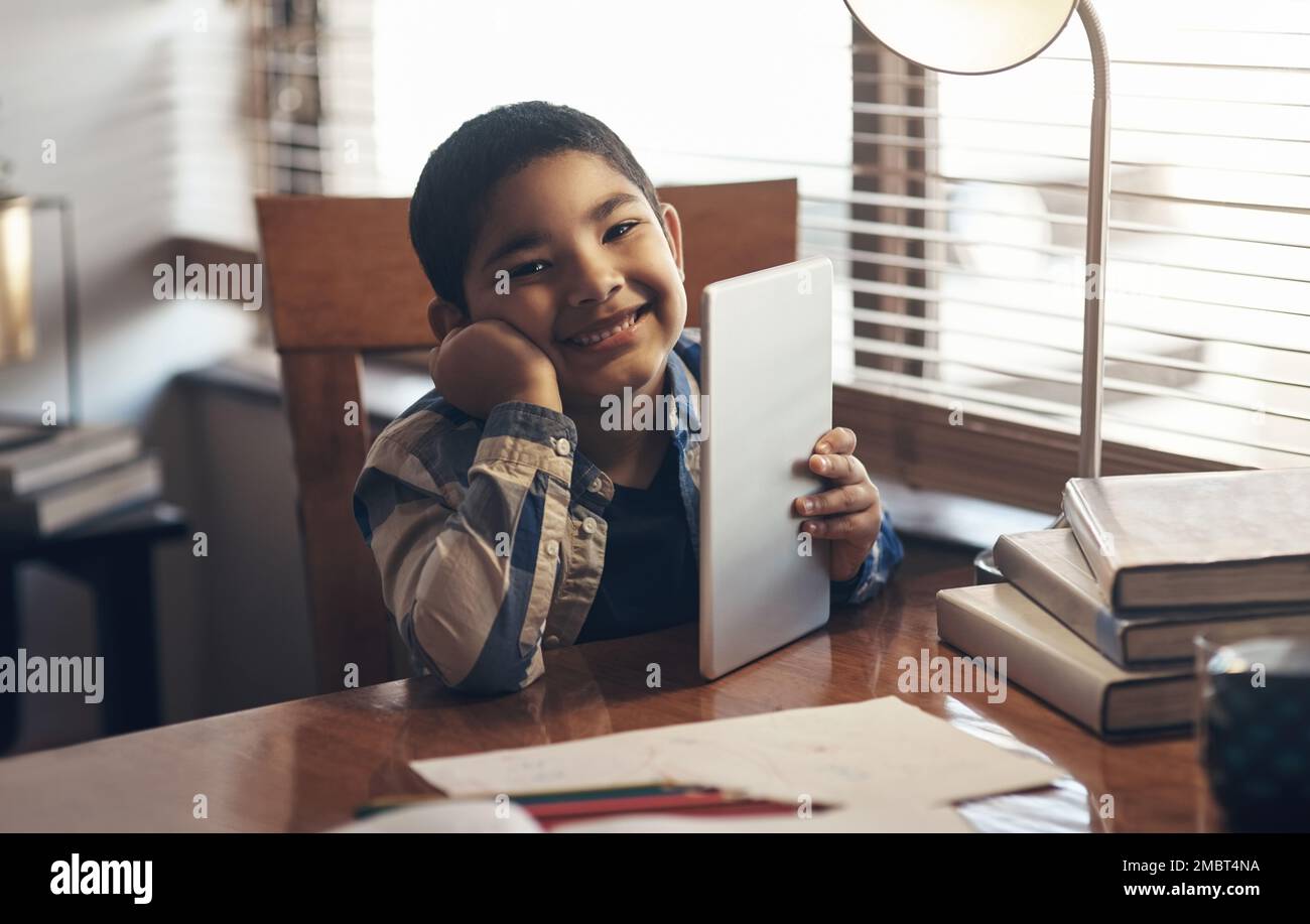 Enhancing the learning process with the right tools. an adorable little ...