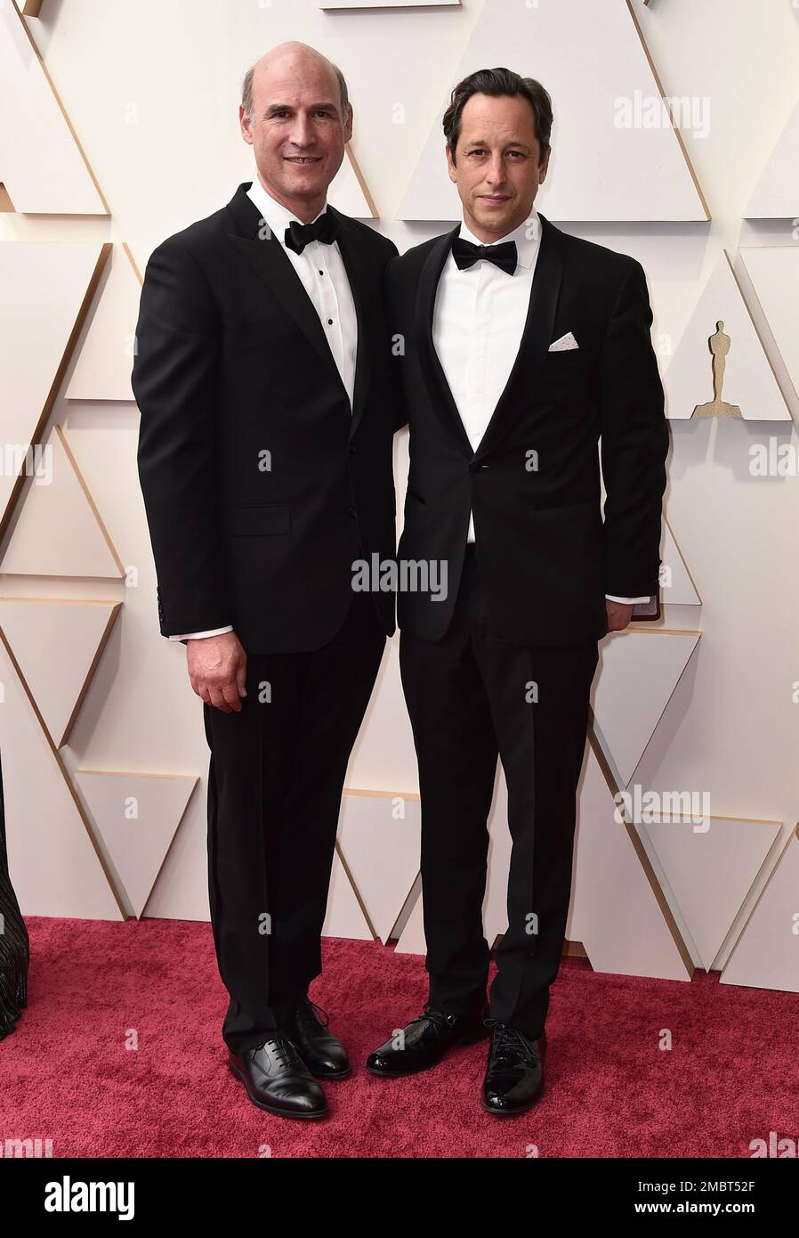 Matthew Greenfield, left, and David Greenbaum arrive at the Oscars on ...