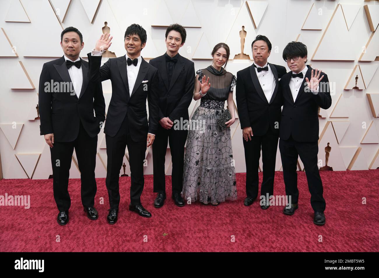 Ryusuke Hamaguchi, from left, Hidetoshi Nishijima, Masaki Okada, Reika Kirishima, Teruhisa ...