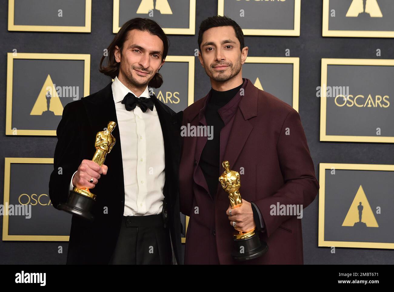 Aneil Karia, left, and Riz Ahmed, winners of the award for best live ...