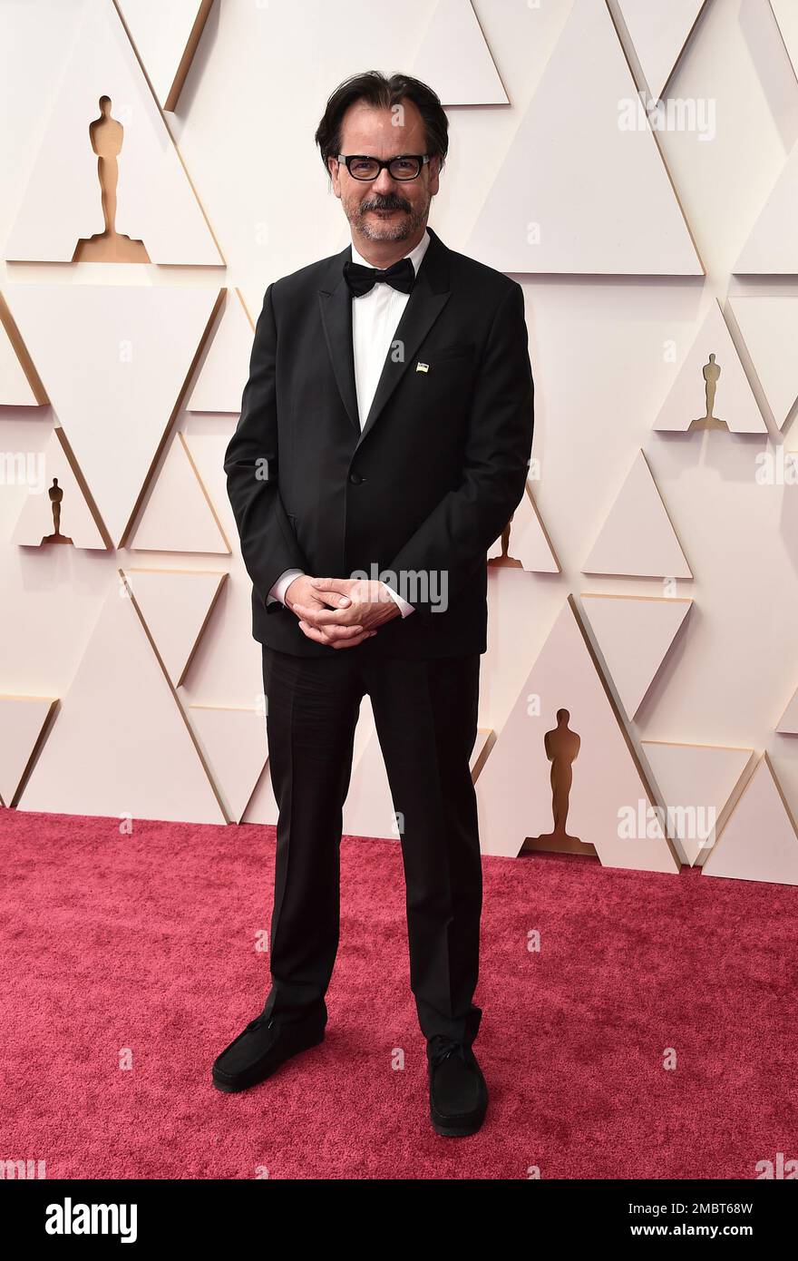 Joe Walker arrives at the Oscars on Sunday, March 27, 2022, at the ...