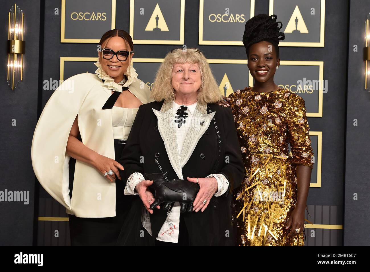 Jenny Beavan, winner of the award for best costume design for "Cruella ...
