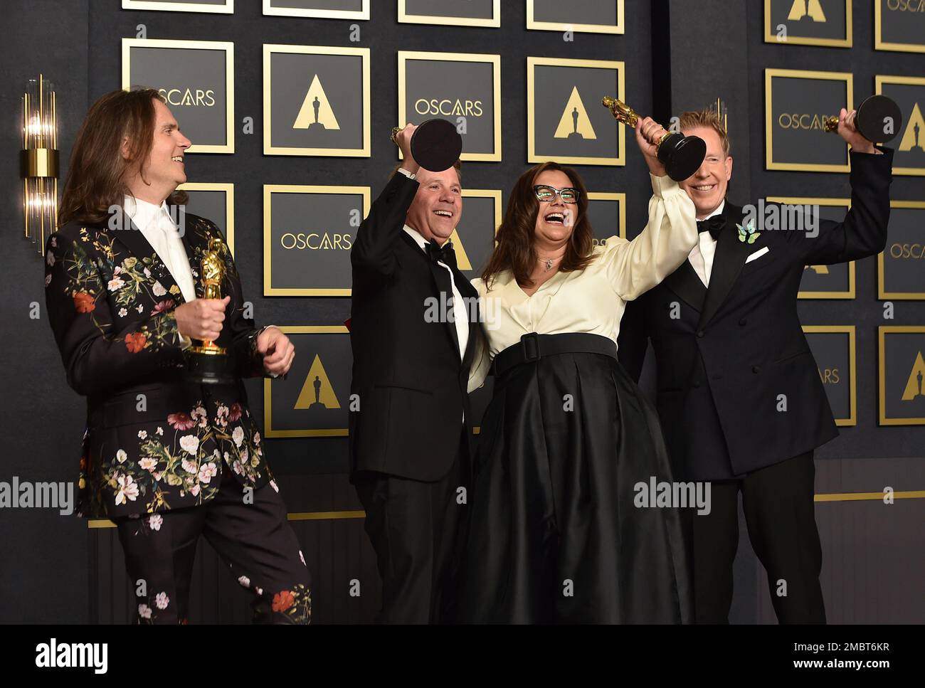 Bryon Howard, from left, Clark Spencer, Yvett Merino, and Jared Bush ...