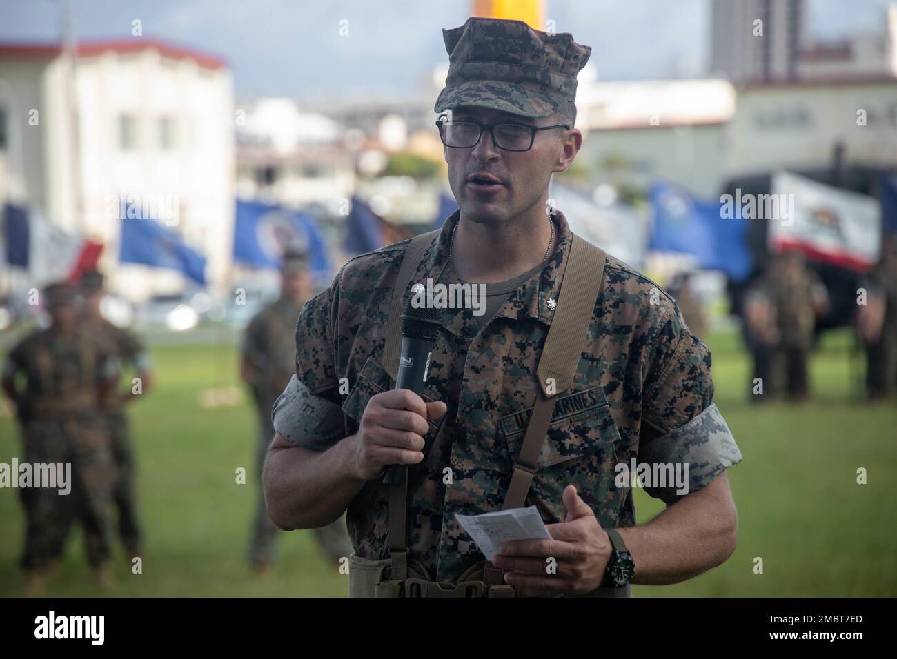 U.S. Marine Corps Lt. Col. Justin Hooker, the commanding officer of 3rd ...