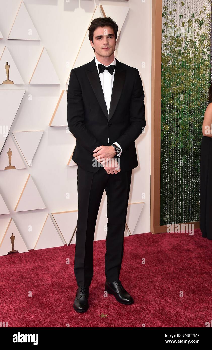 Jacob Elordi arrives at the Oscars on Sunday, March 27, 2022, at the ...