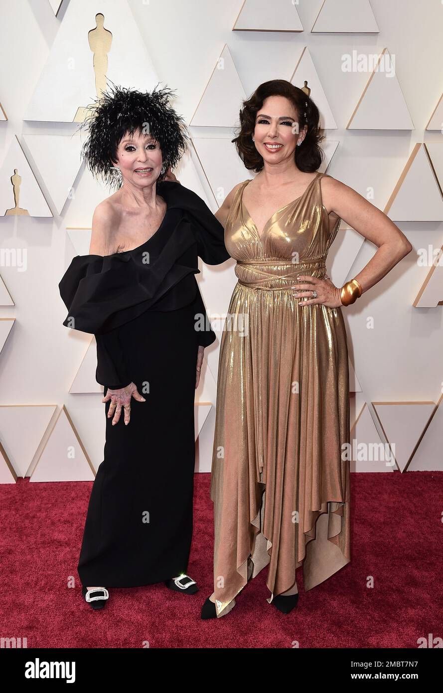 Rita Moreno, left, and Fernanda Luisa Gordon arrive at the Oscars on ...