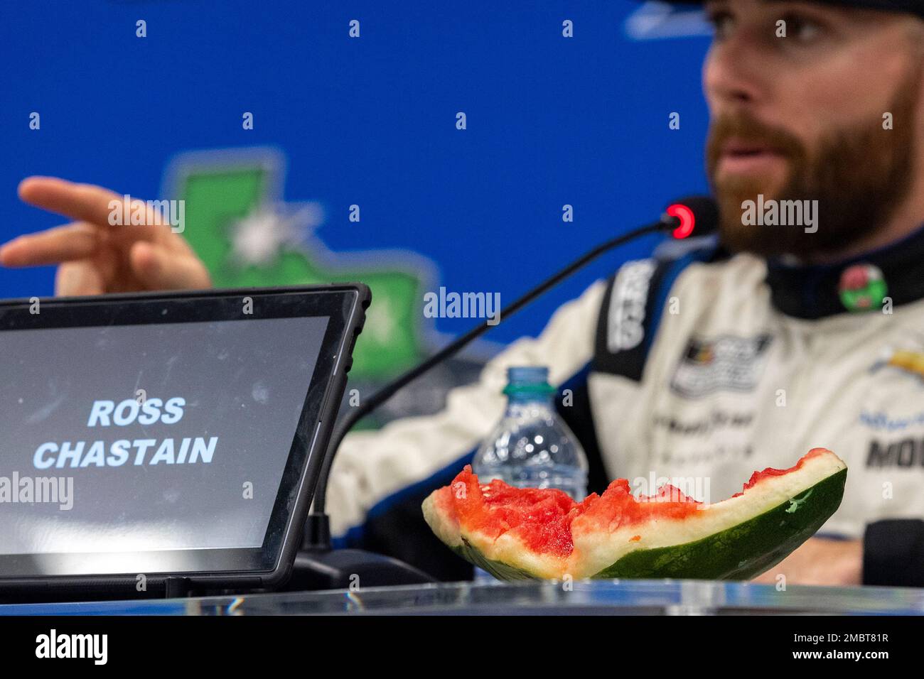 Ross Chastain shares his experiences as a watermelon farmer during a ...