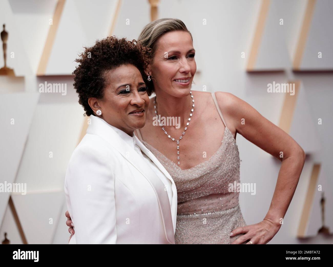 Wanda Sykes, left, and Alex Sykes arrive at the Oscars on Sunday, March ...