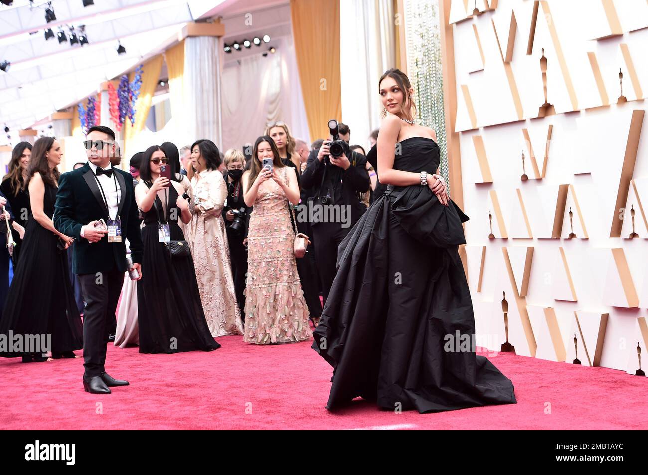 Maddie Ziegler arrives at the Oscars on Sunday, March 27, 2022, at the ...