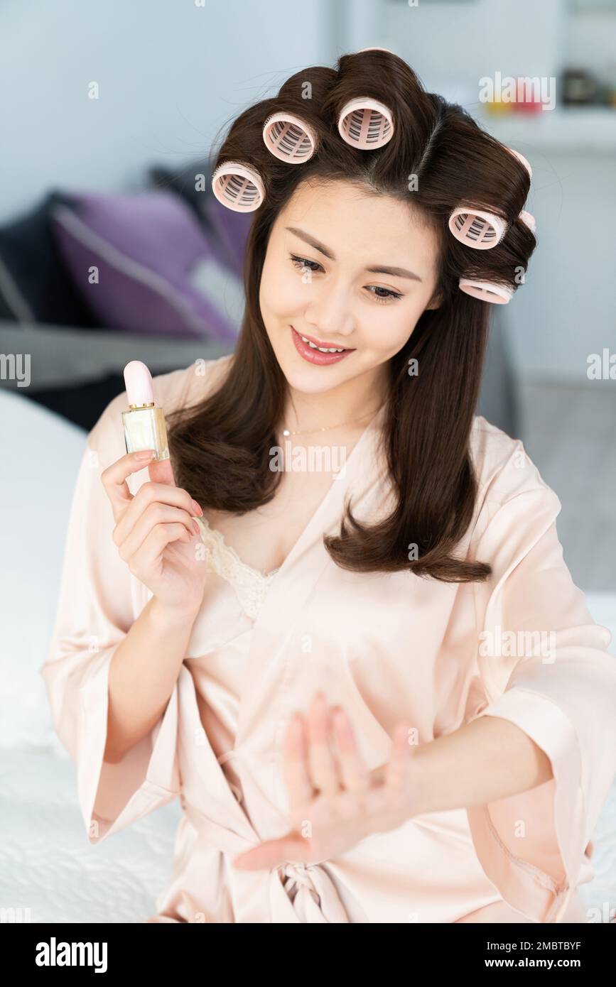 The young woman home life Stock Photo - Alamy The young woman home life Stock Photo - Alamy