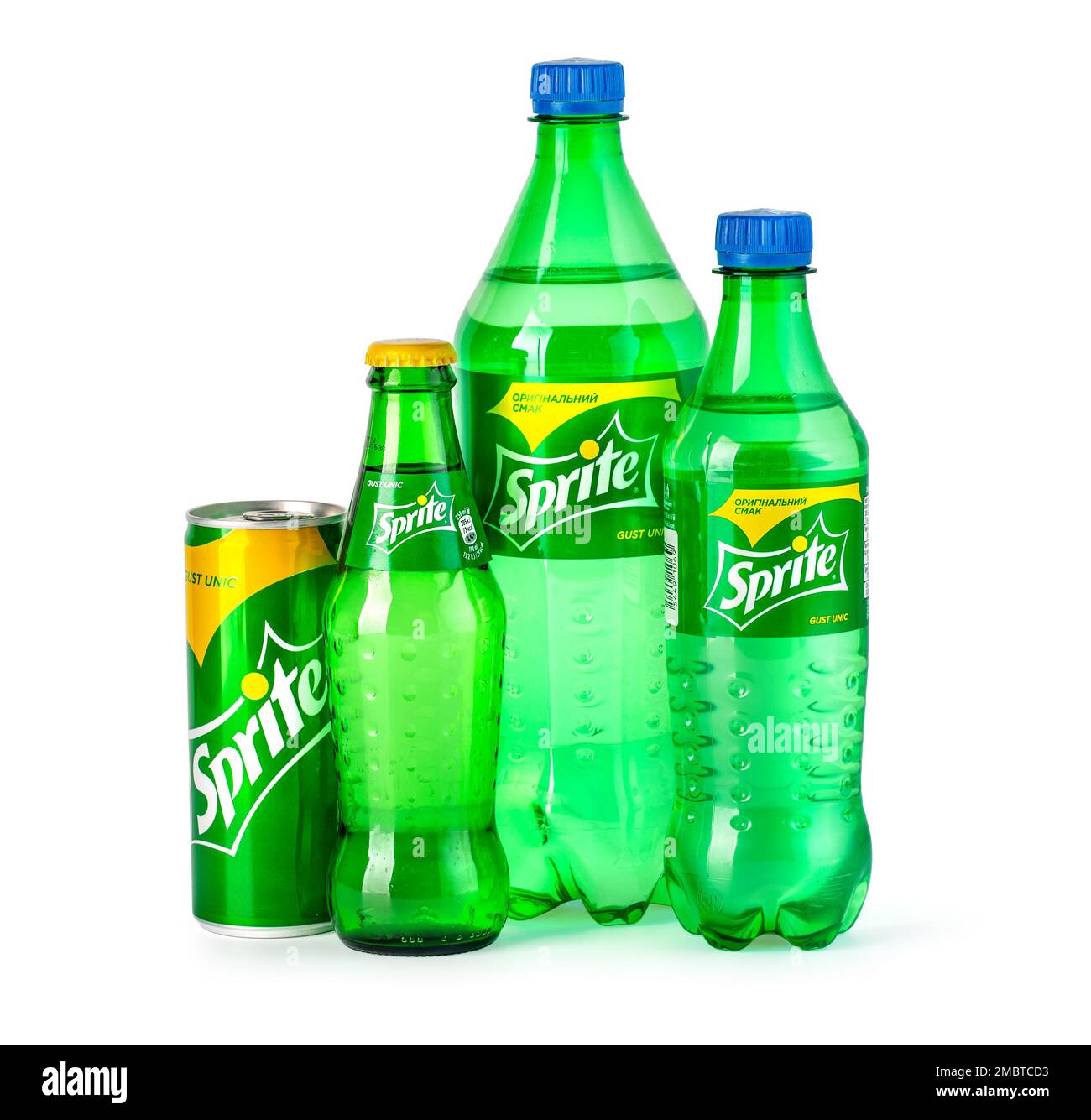 CHISINAU, MOLDOVA - April - 26,2020: Sprite plastic bottle on white ...