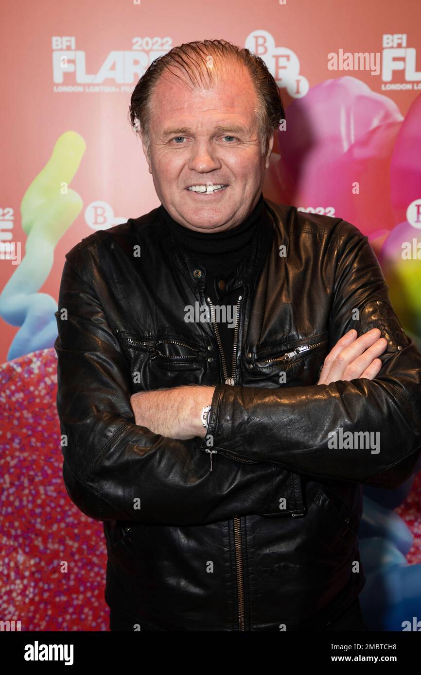 Rusty Egan poses for photographers upon arrival at the screening of the ...