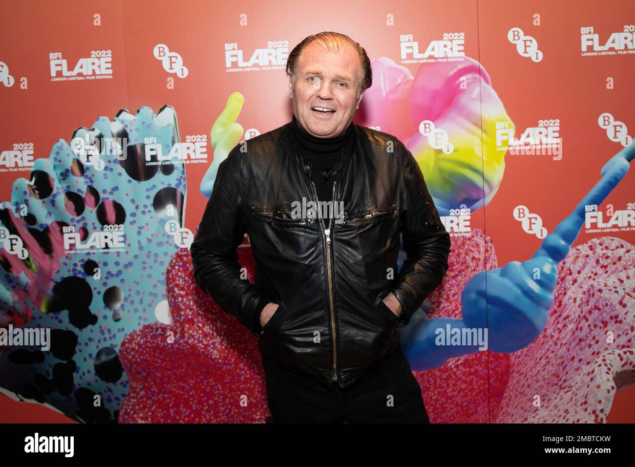 Rusty Egan poses for photographers upon arrival at the screening of the ...