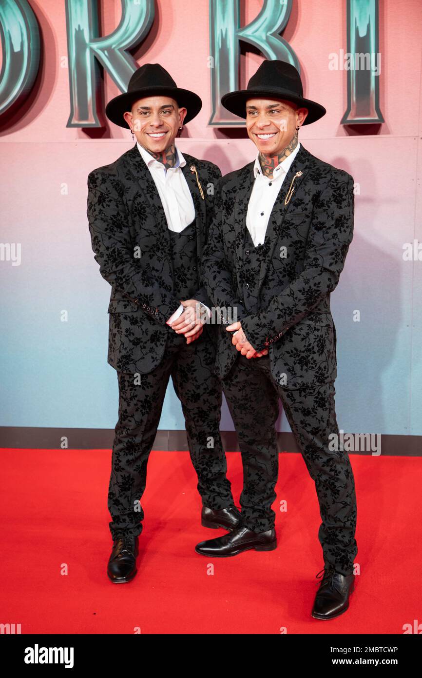 Jamel Neffati and Jimil Neffati pose for photographers upon arrival at ...