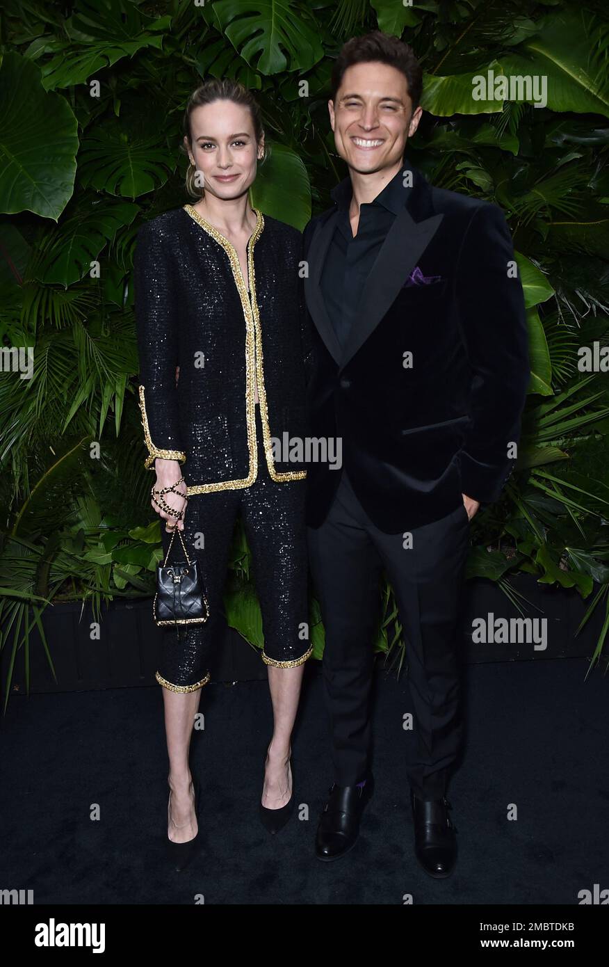 Brie Larson, left, and Elijah Allan-Blitz arrive at the Chanel 13th ...