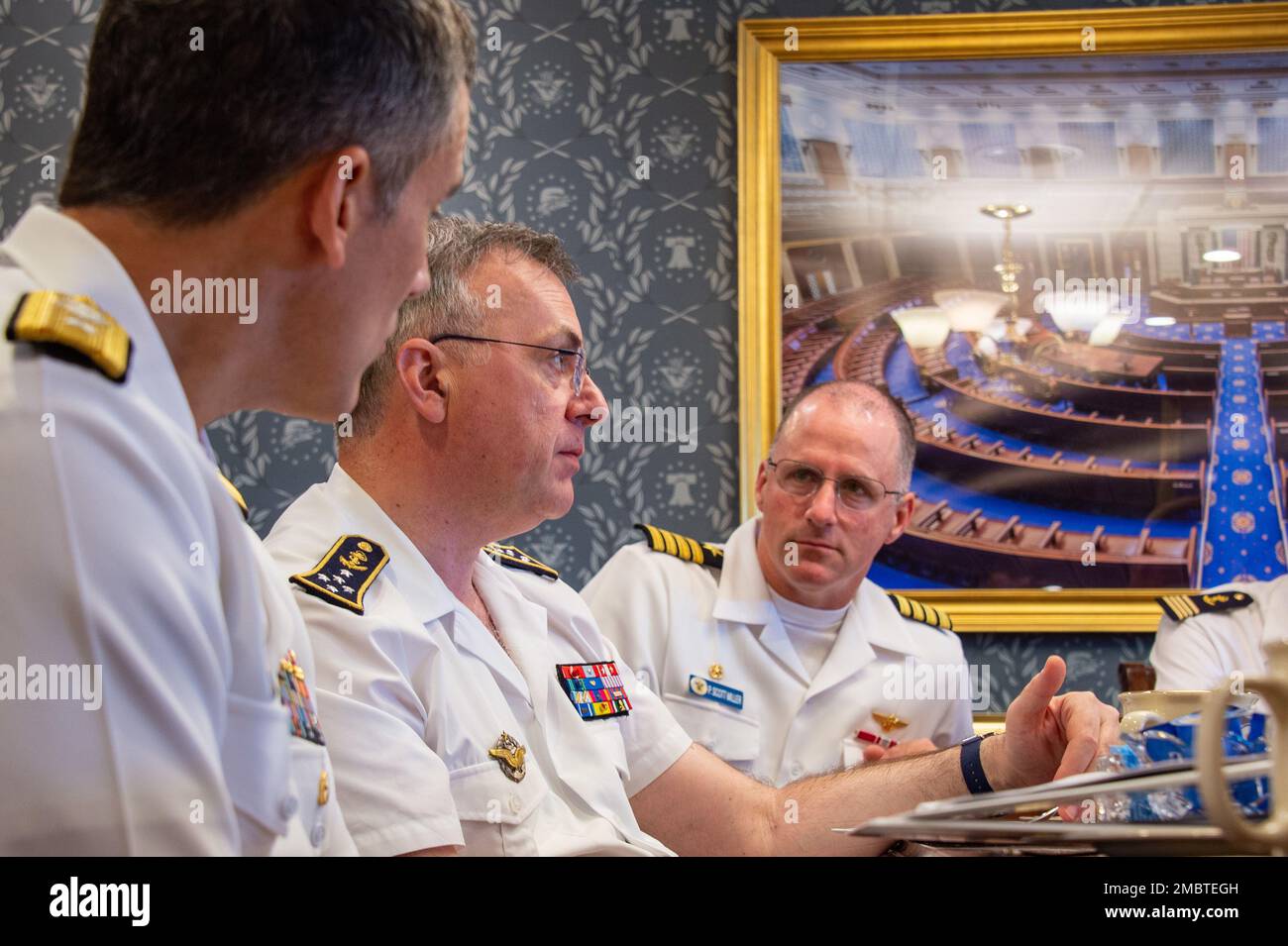 220622-N-TD381-1062 SAN DIEGO (June 22, 2022) From right, Capt. P ...