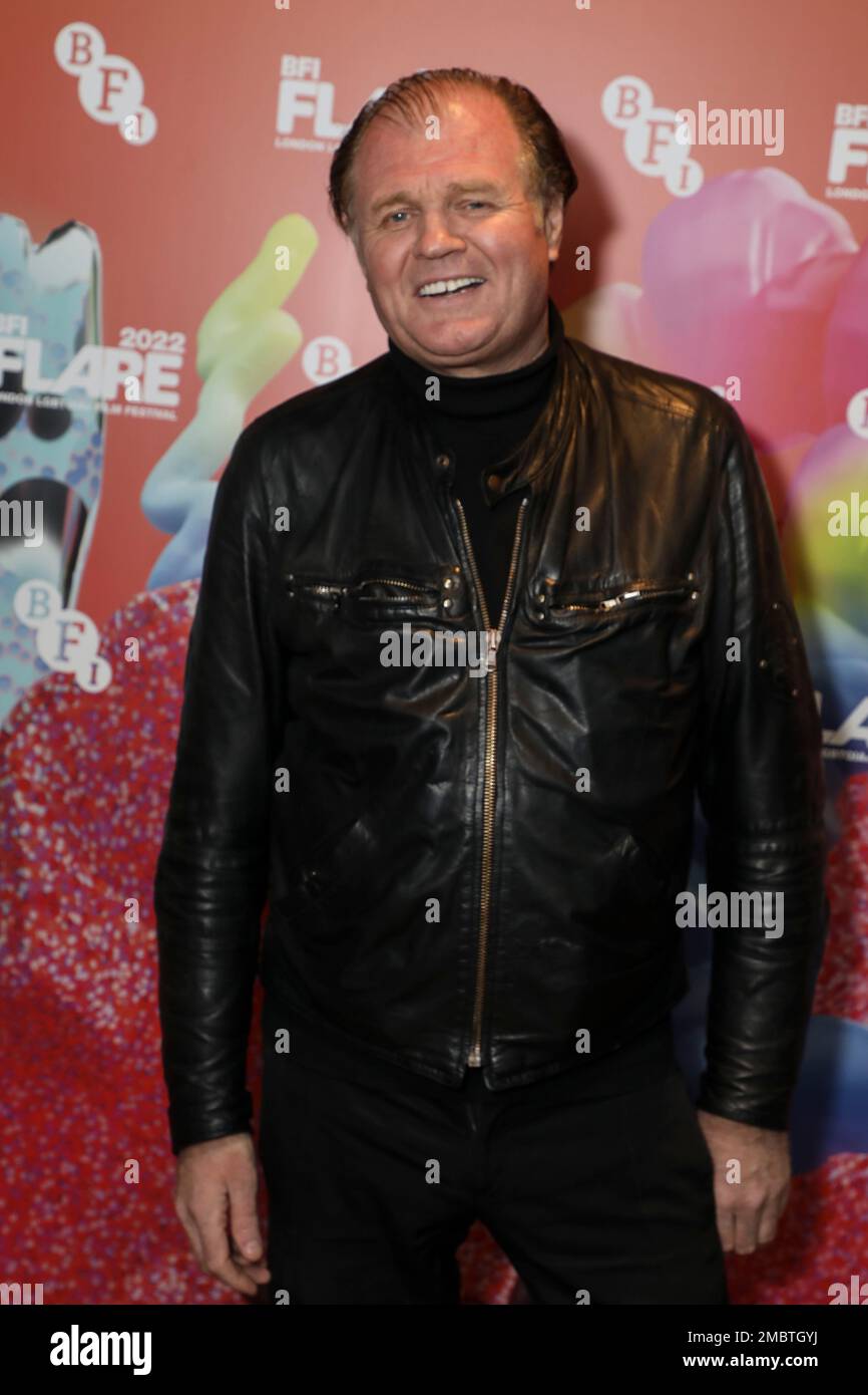 Rusty Egan poses for photographers upon arrival at the screening of the ...