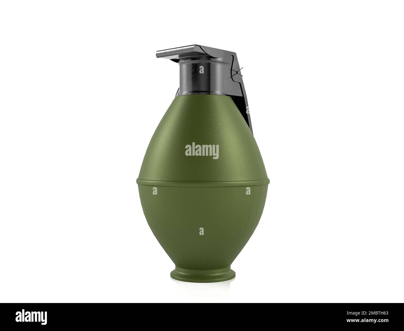 Grenade on a white background. 3d illustration Stock Photo - Alamy
